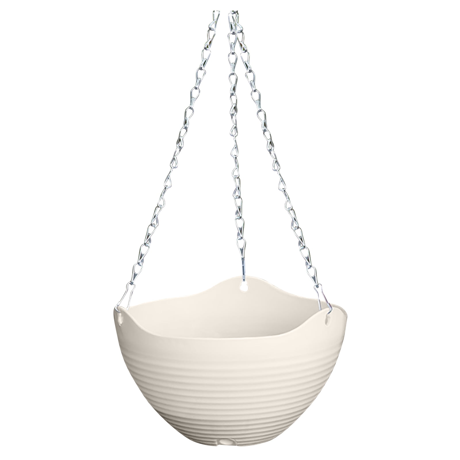 MOQIN Large Hanging Planters for Outdoor Indoor Plants with Drainage ...