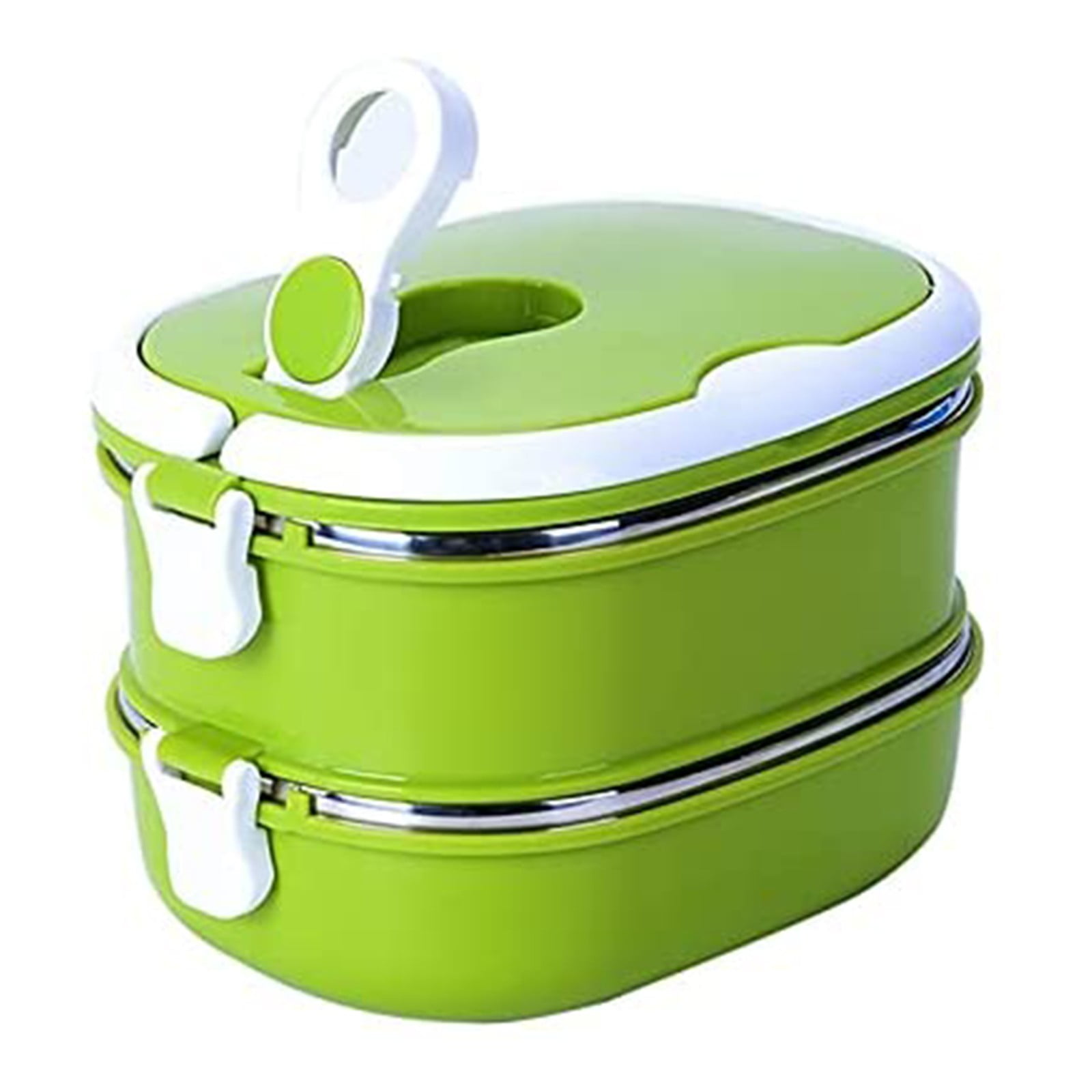MOQIN Lunch Box Containers for Hot Food- 900ml 1 Layer, Stackable Bento ...