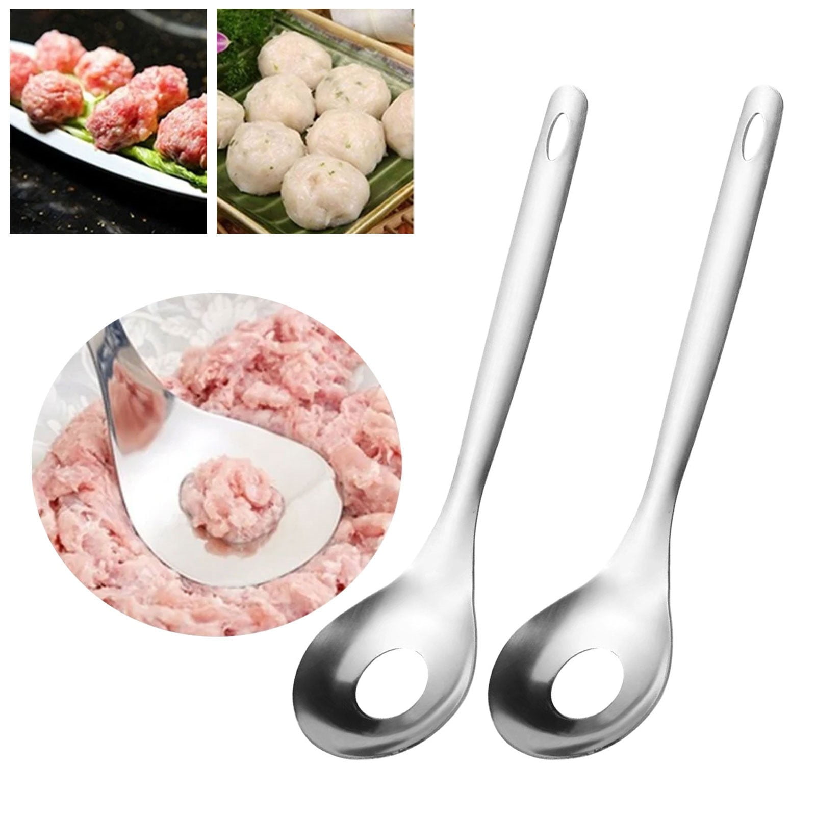 MOQIN Meatball Maker Spoon, Stainless Steel Meatball Scoop Ball Maker ...