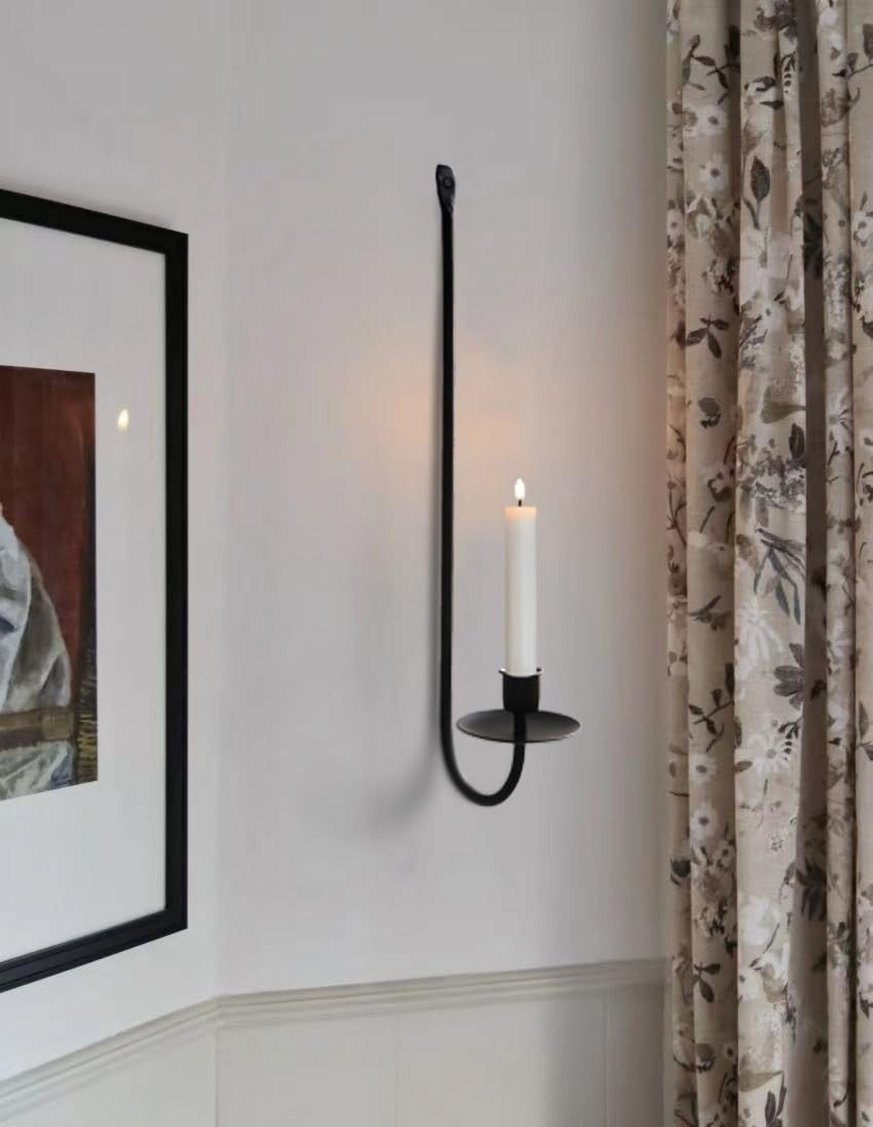 MOQIN Metal Wall Candle Sconce Holder Set of 2 |16.5"| Modern Candle ...