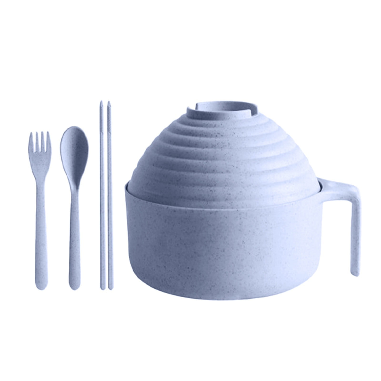 MOQIN Microwave Ramen Bowl Cooker Set - Wheat Straw Instant Noodles ...