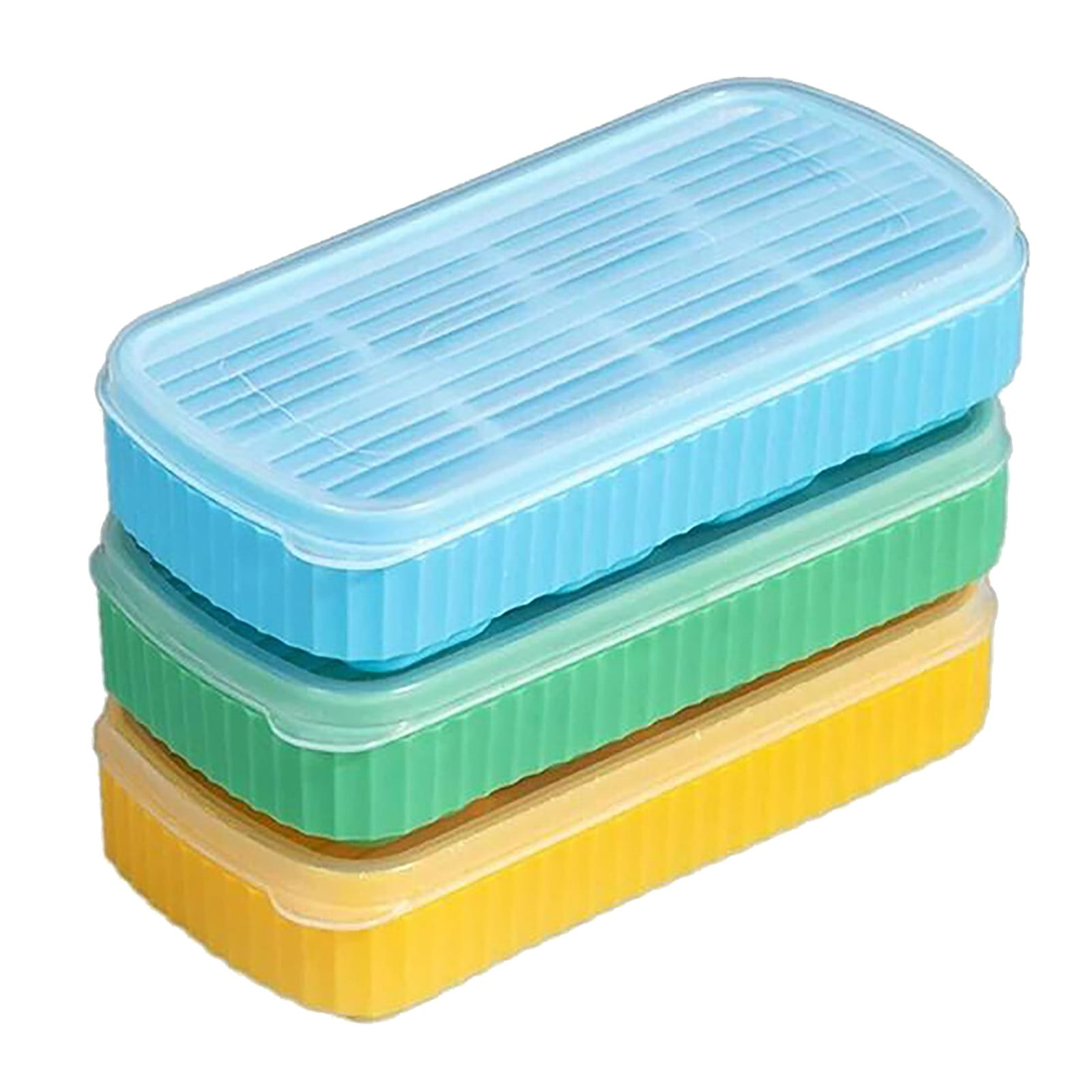 MOQIN Mini Ice Cube Trays for Freezer, 3 Pack Silicone Ice Cube Trays ...