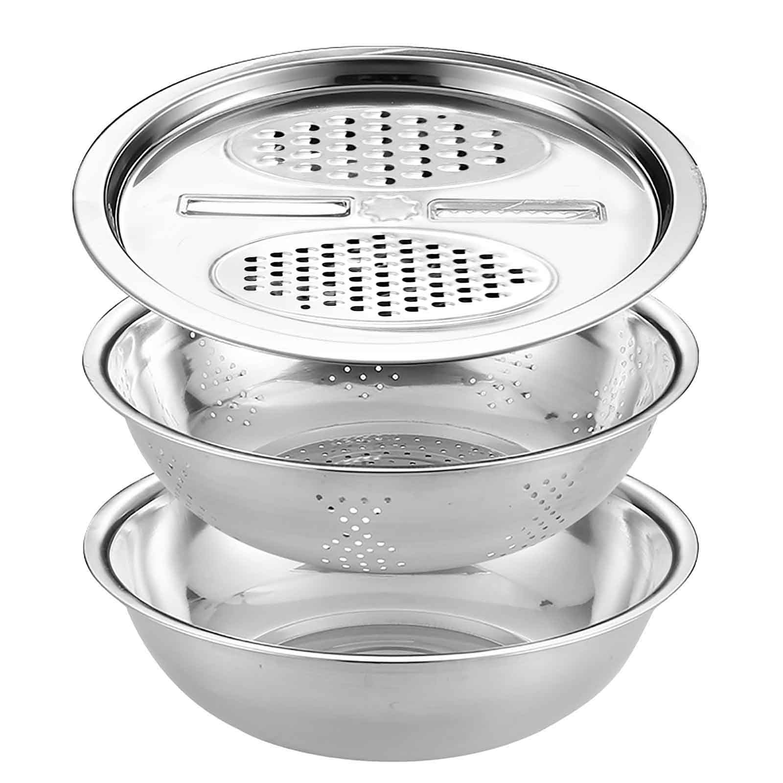 MOQIN Multifunctional Stainless Steel Basin, 2024 New Colander Strainer ...