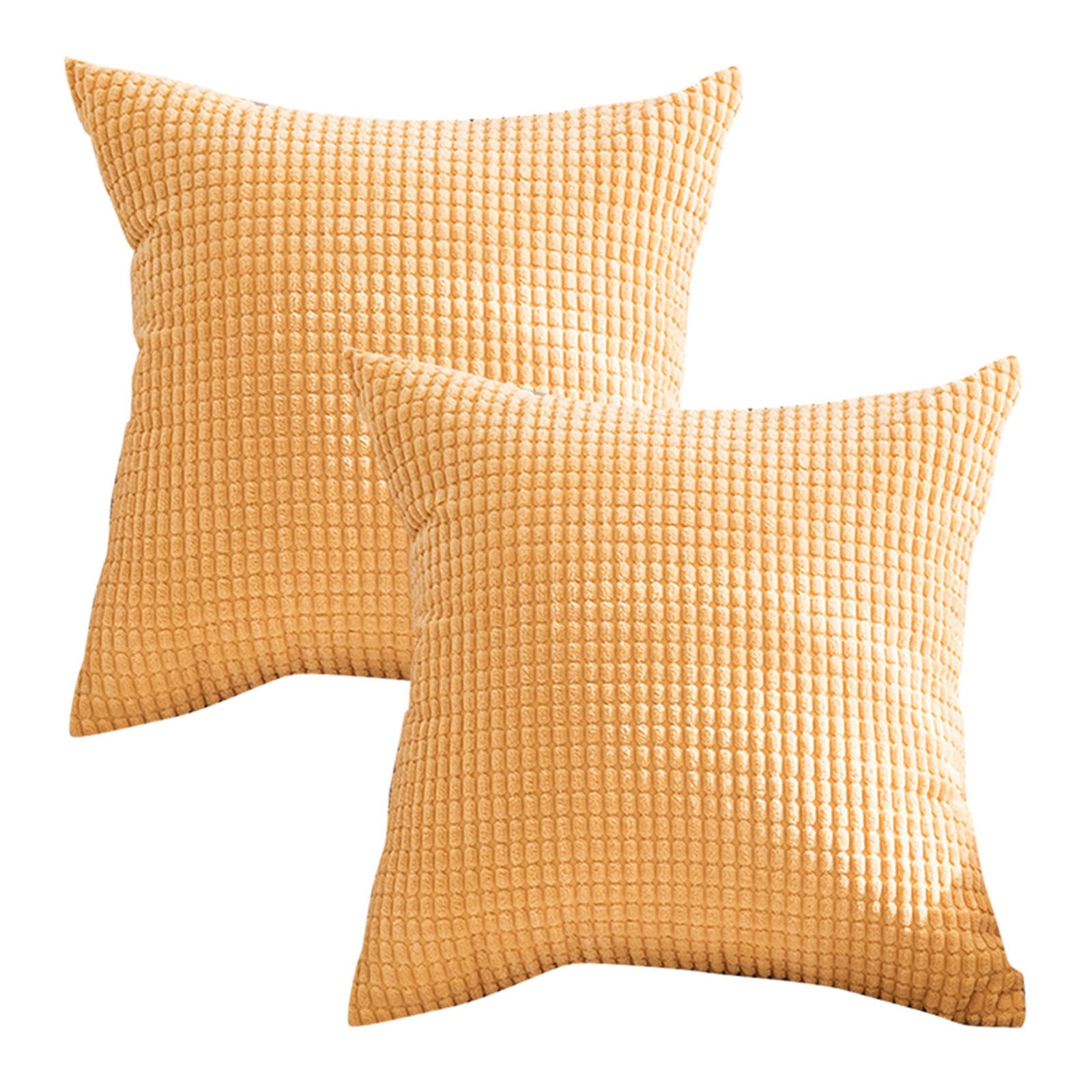 MOQIN Pillow Covers Set of 2, Corduroy Stripe Cushion Cover, 24x24 Inch ...