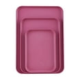 MOQIN Plastic Fast Food Trays Bulk Colorful Cafeteria Food Trays ...