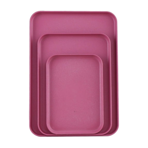 MOQIN Plastic Fast Food Trays Bulk Colorful Cafeteria Food Trays ...
