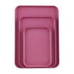 MOQIN Plastic Fast Food Trays Bulk Colorful Cafeteria Food Trays ...