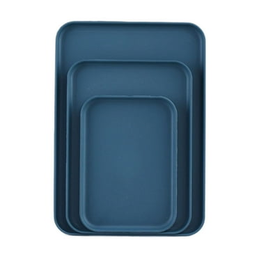 MOQIN Plastic Fast Food Trays Bulk Colorful Cafeteria Food Trays ...
