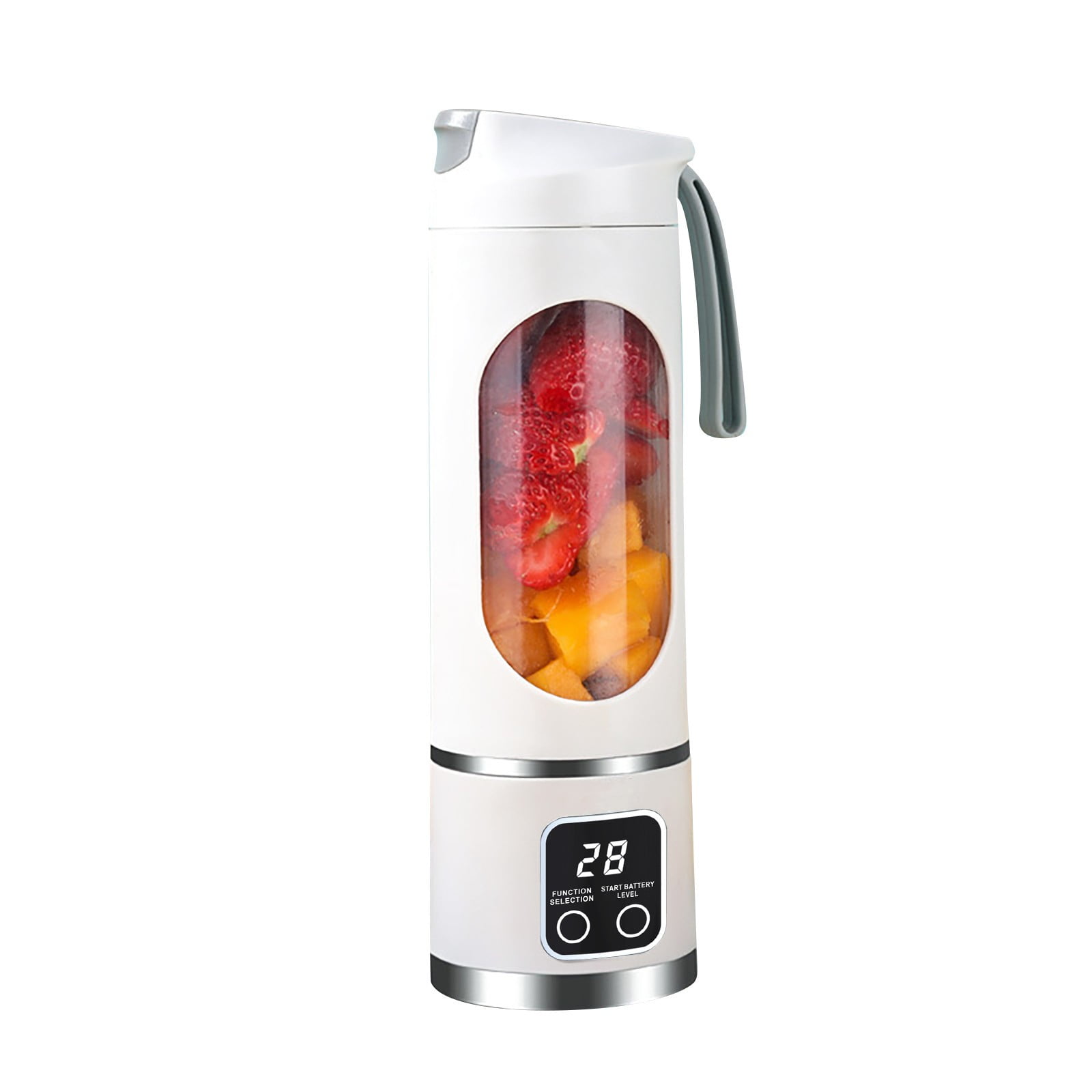 MOQIN Portable Personal Electric USB Juicer, 450ML Mini Blender Portable Blender For Shakes and ...