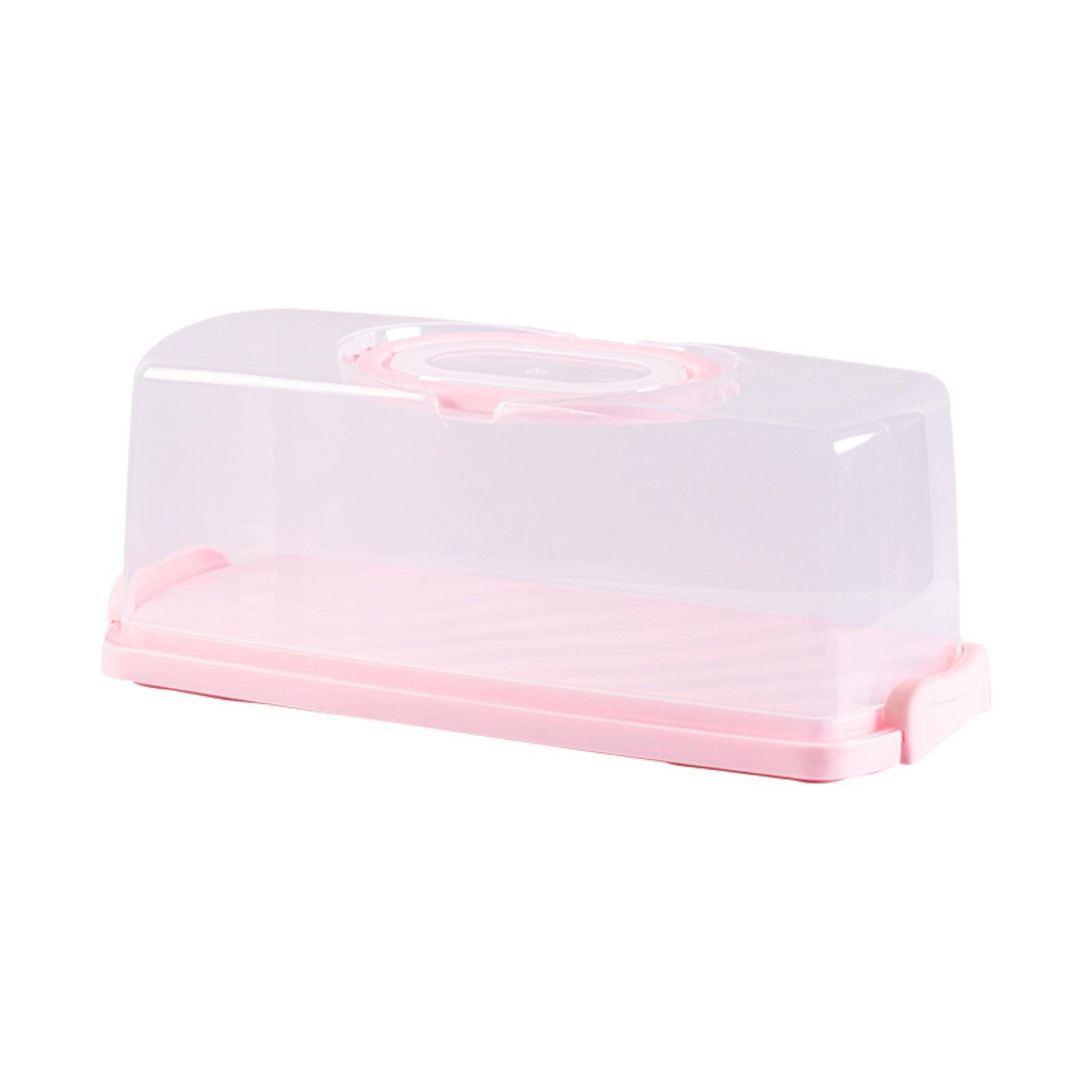 MOQIN Portable Plastic Rectangular Loaf Bread Box with Transparent Lid ...
