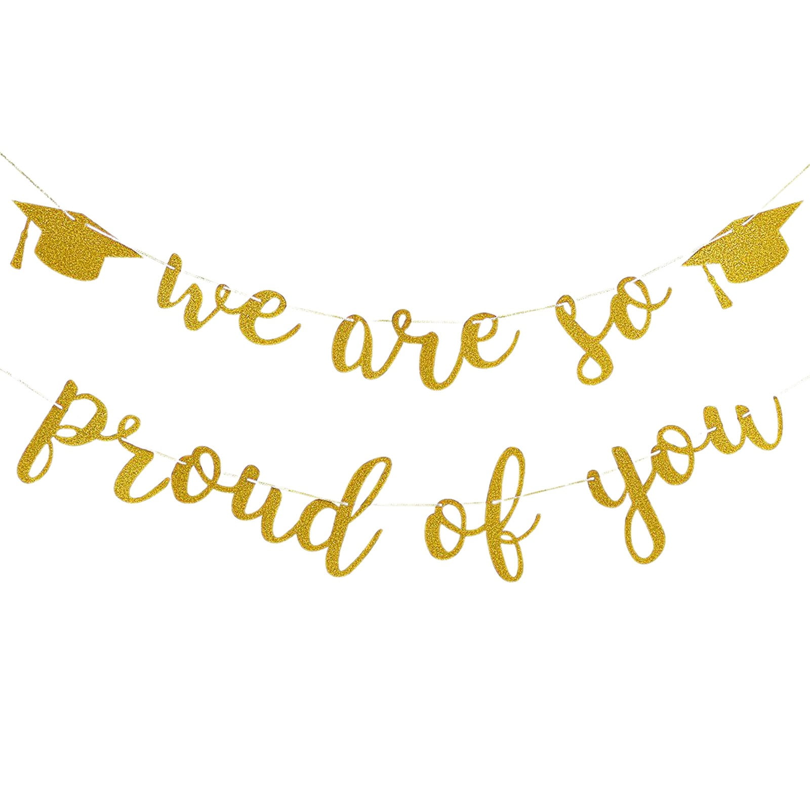 MOQIN We Are So Proud of You Graduation Banner, NO DIY Class of 2025 ...