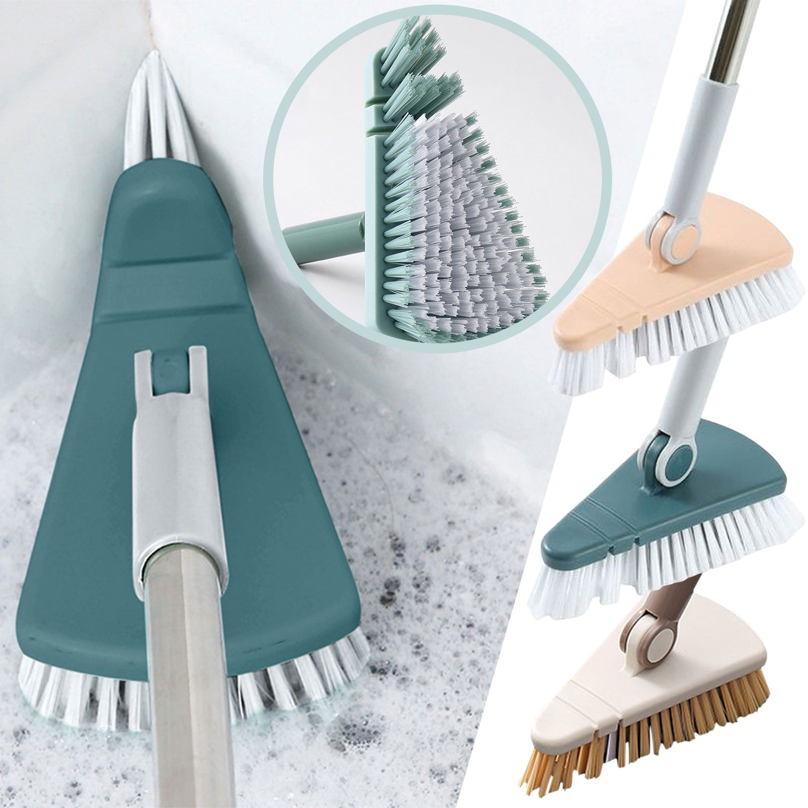 MOQIN Scrubber Cleaning Brush Bath Tub Tile Cleaner Scrubber Brush With ...