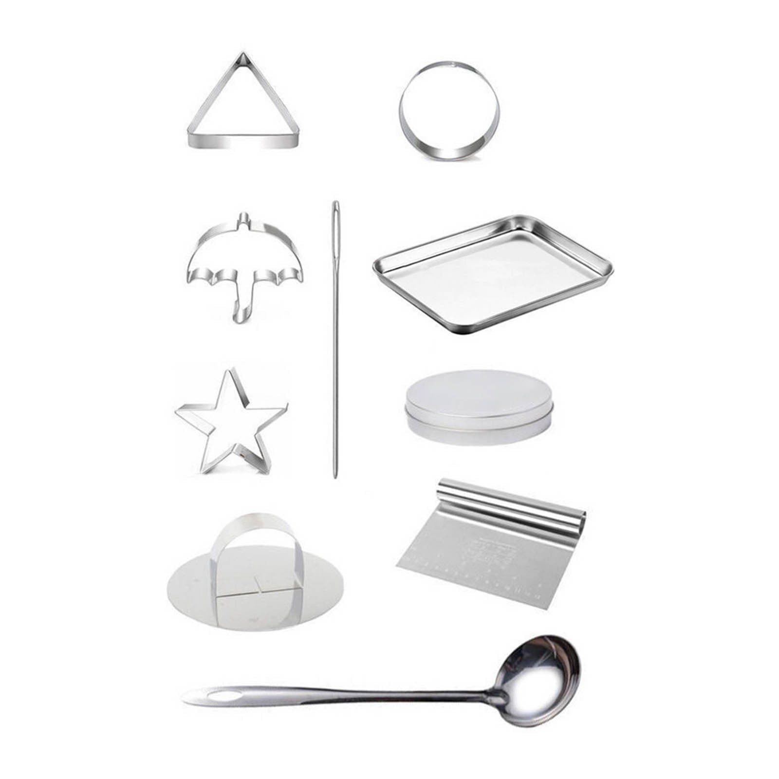 MOQIN Set of 10 Korean Sugar Candy Making Tools Squid Sugar Game Kit ...