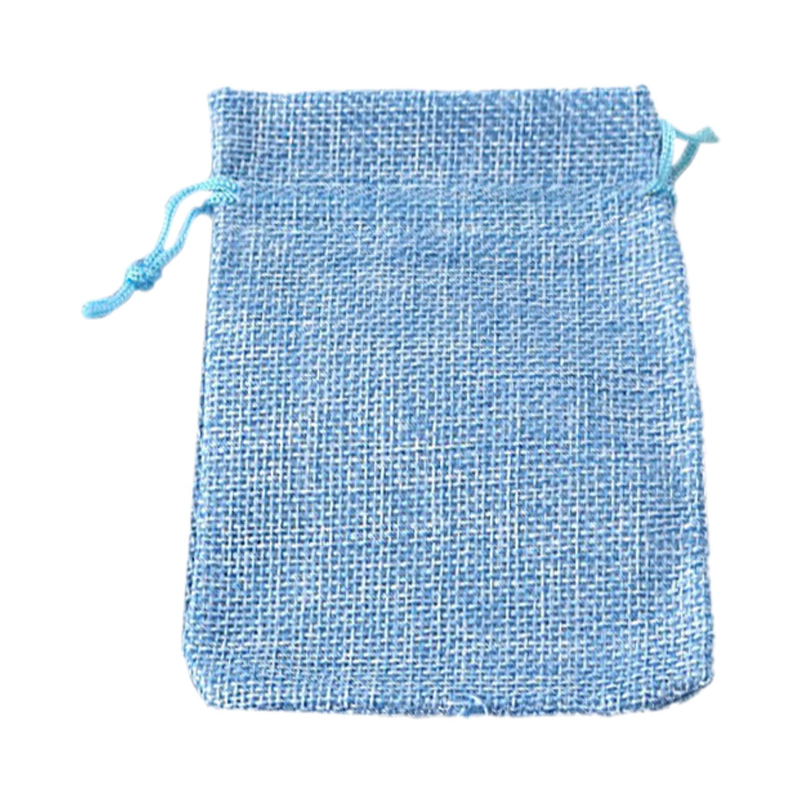 MOQIN Small Burlap Bags for Jewelry and Crafts, Natural Cotton ...