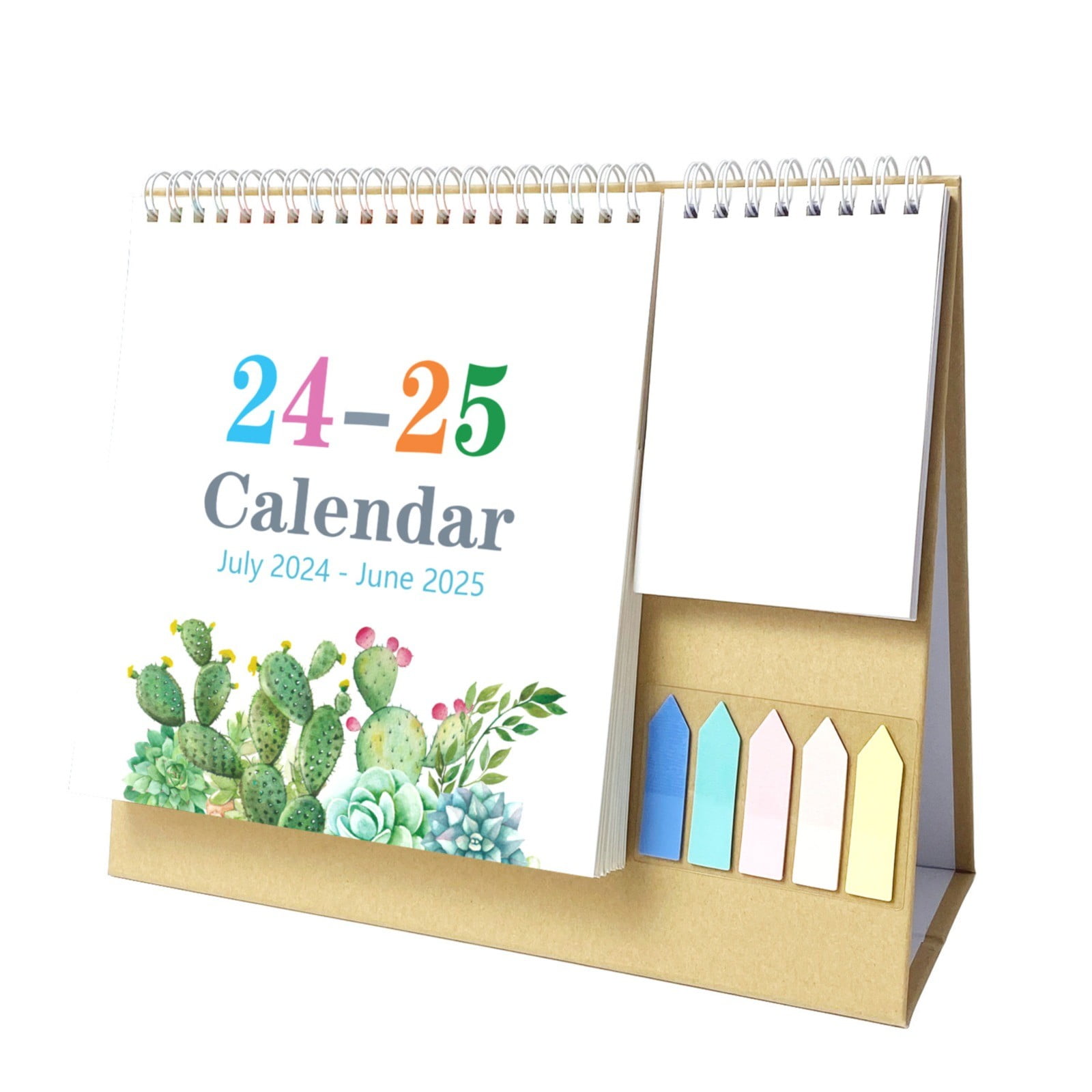 MOQIN Small Desk Calendar, Desktop Calendar 2024-2025, Flip Calendar ...