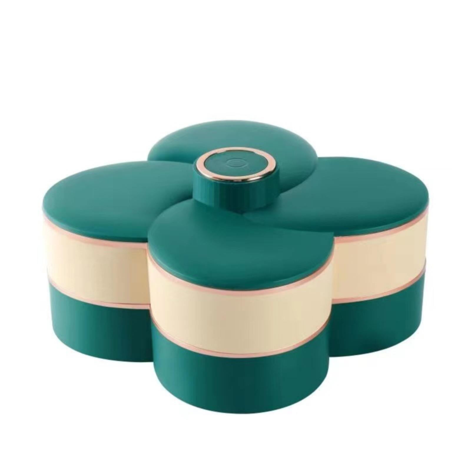 MOQIN Snack Serving Tray with Lid, 11 inch Fruit Serving Container ...