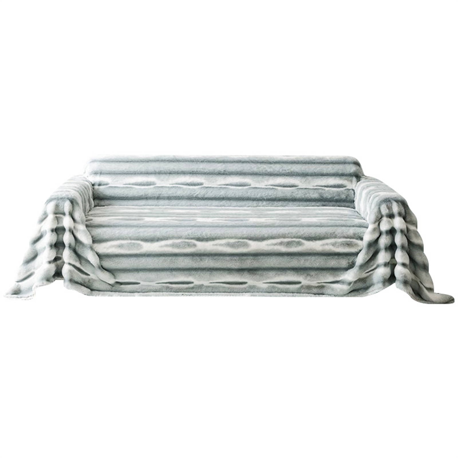 MOQIN Soft Warm Faux Fur Couch Sofa Cover Thick Shaggy Fuzzy Sectional ...