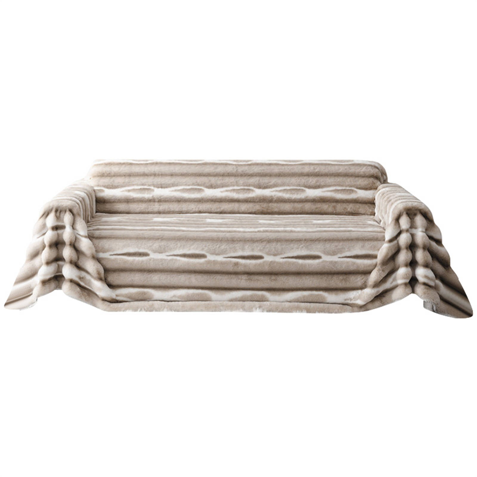 MOQIN Soft Warm Faux Fur Couch Sofa Cover Thick Shaggy Fuzzy Sectional ...