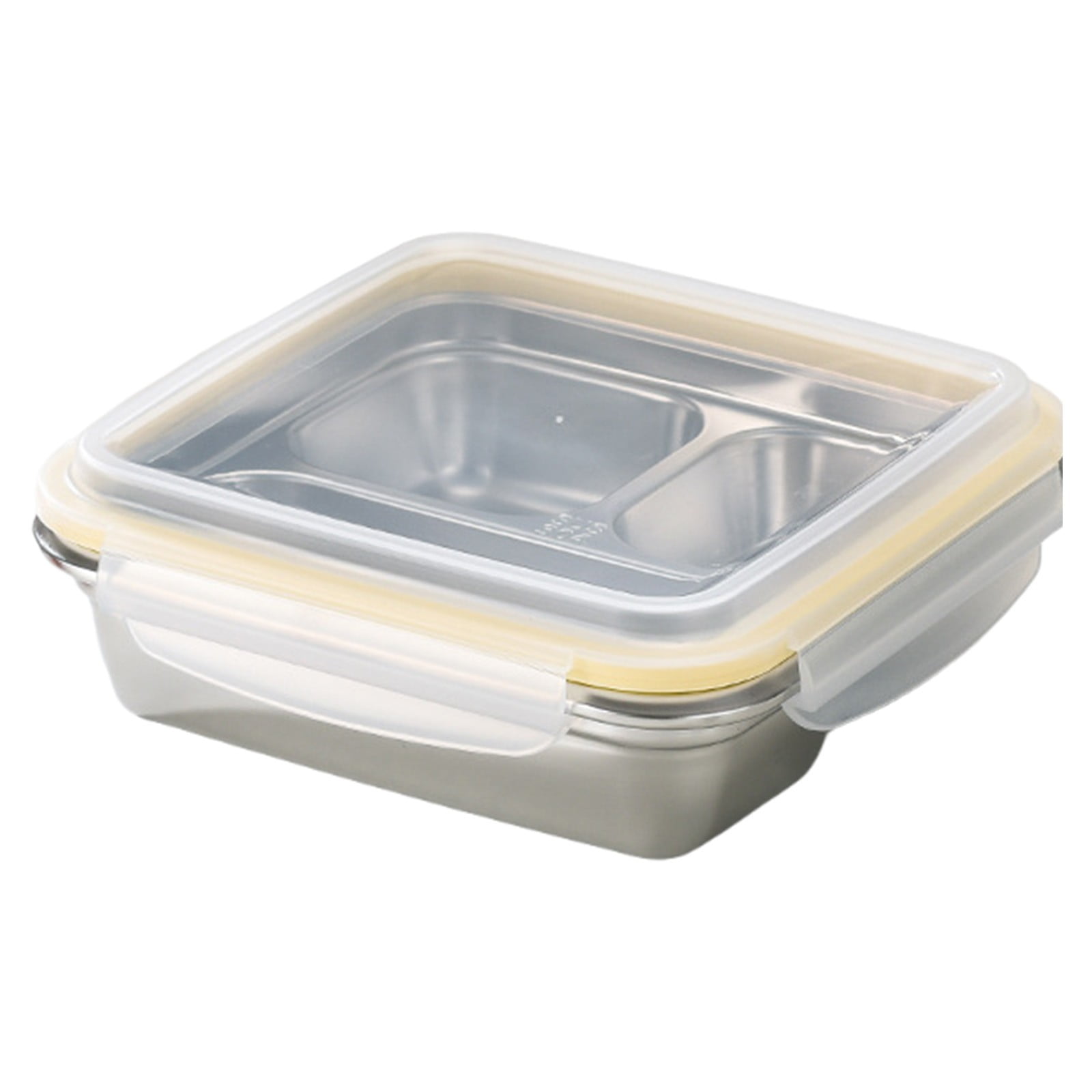 MOQIN Stainless Steel Snack Containers with Lids- 2 Compartments Bento ...