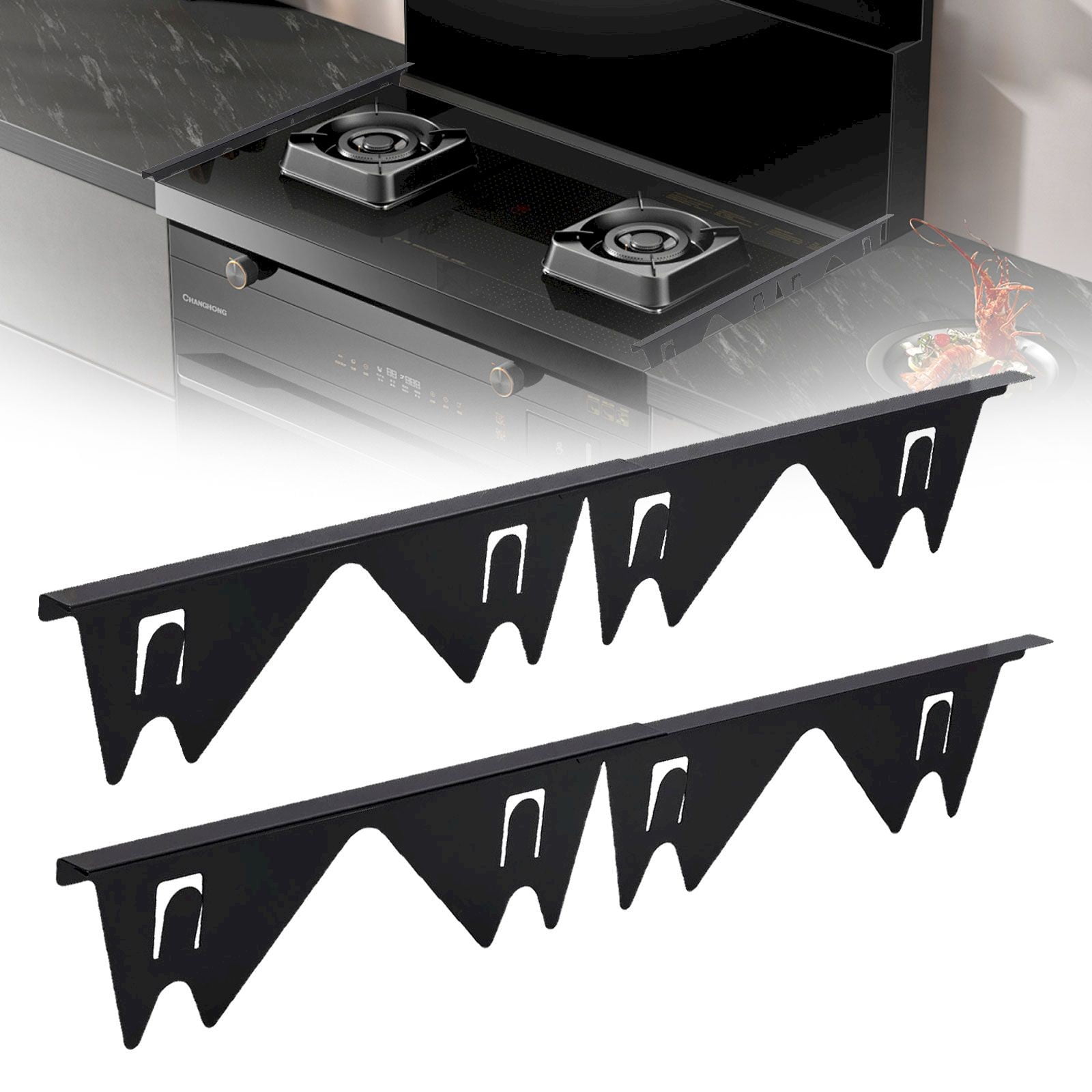 MOQIN Stove Gap Covers Stainless Steel, 2 Pack Stainless Stove Counter ...
