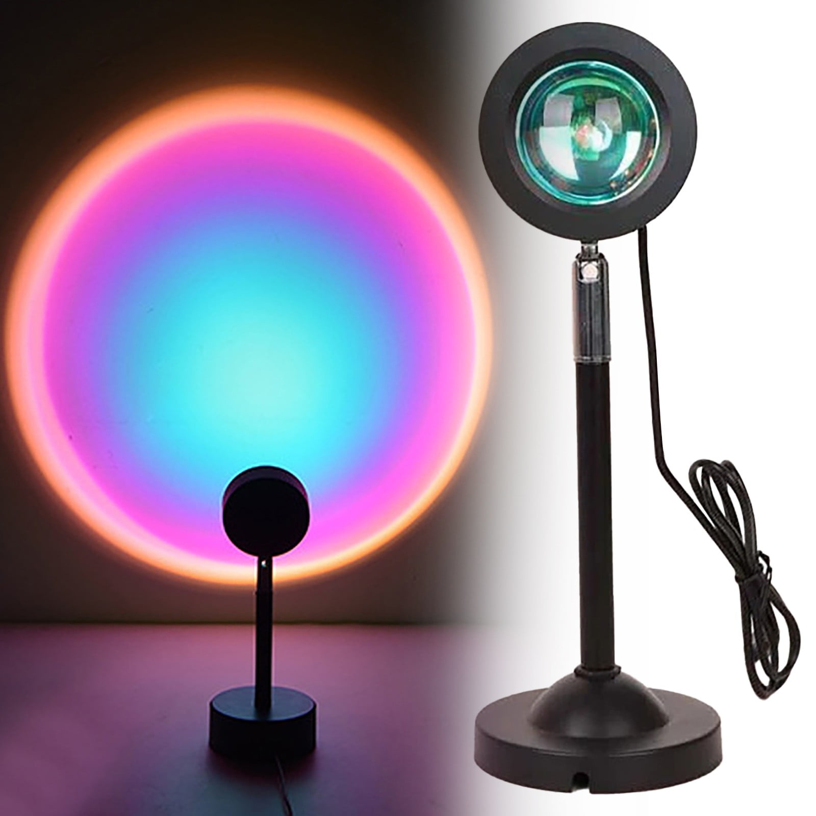 MOQIN Sunset Lamp Projector, Rainbow Projection Led Lights with Remote ...