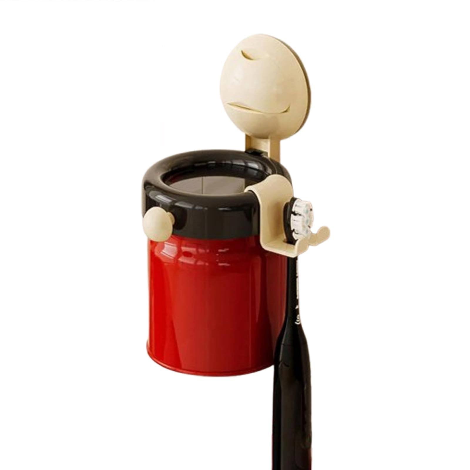 MOQIN Toothbrush Holder Wall Mounted with Cup,2-in-1 Toothbrush Holders ...