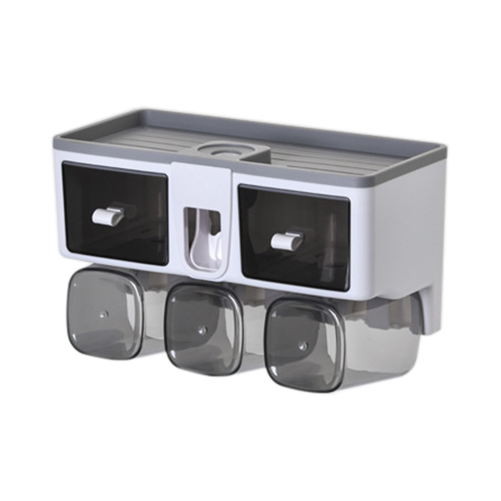 MOQIN Toothbrush Holders for Bathrooms -Upgrade Wall Mounted Toothbrush ...