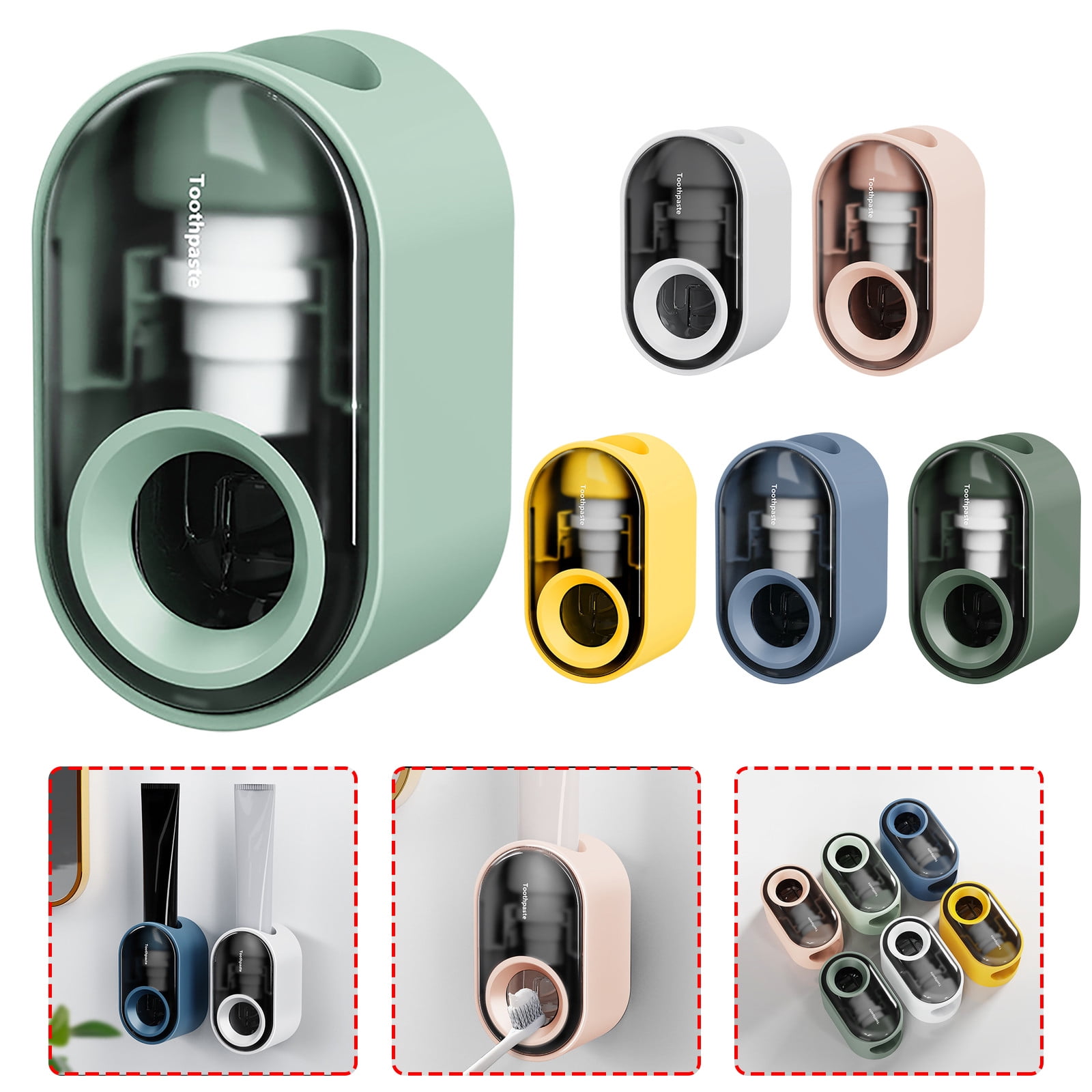 MOQIN Toothpaste Dispenser,Automatic Toothpaste Squeezer Fit for Kids ...