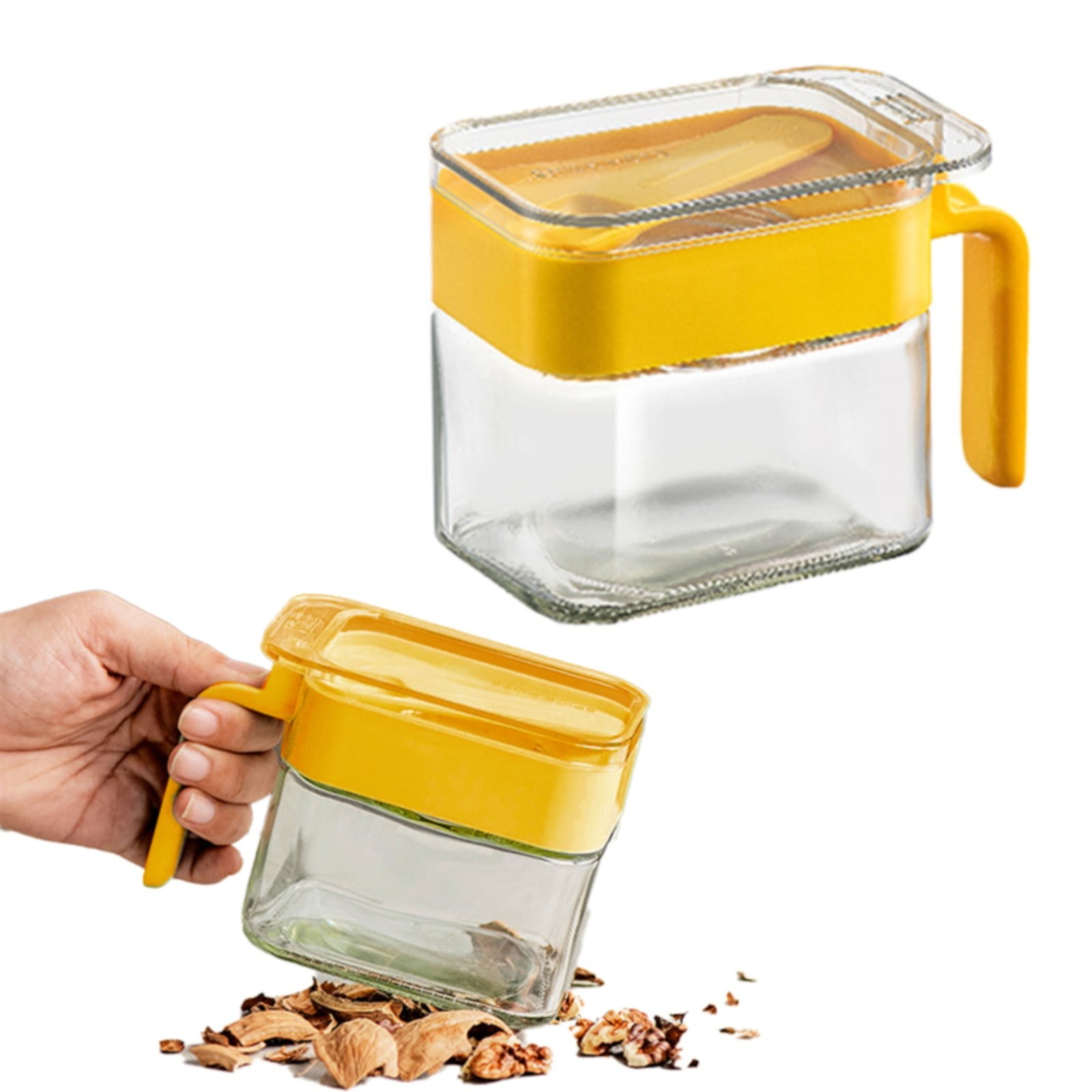 MOQIN Transparent Condiments Container Seasoning Jars, Kitchen Spicy ...