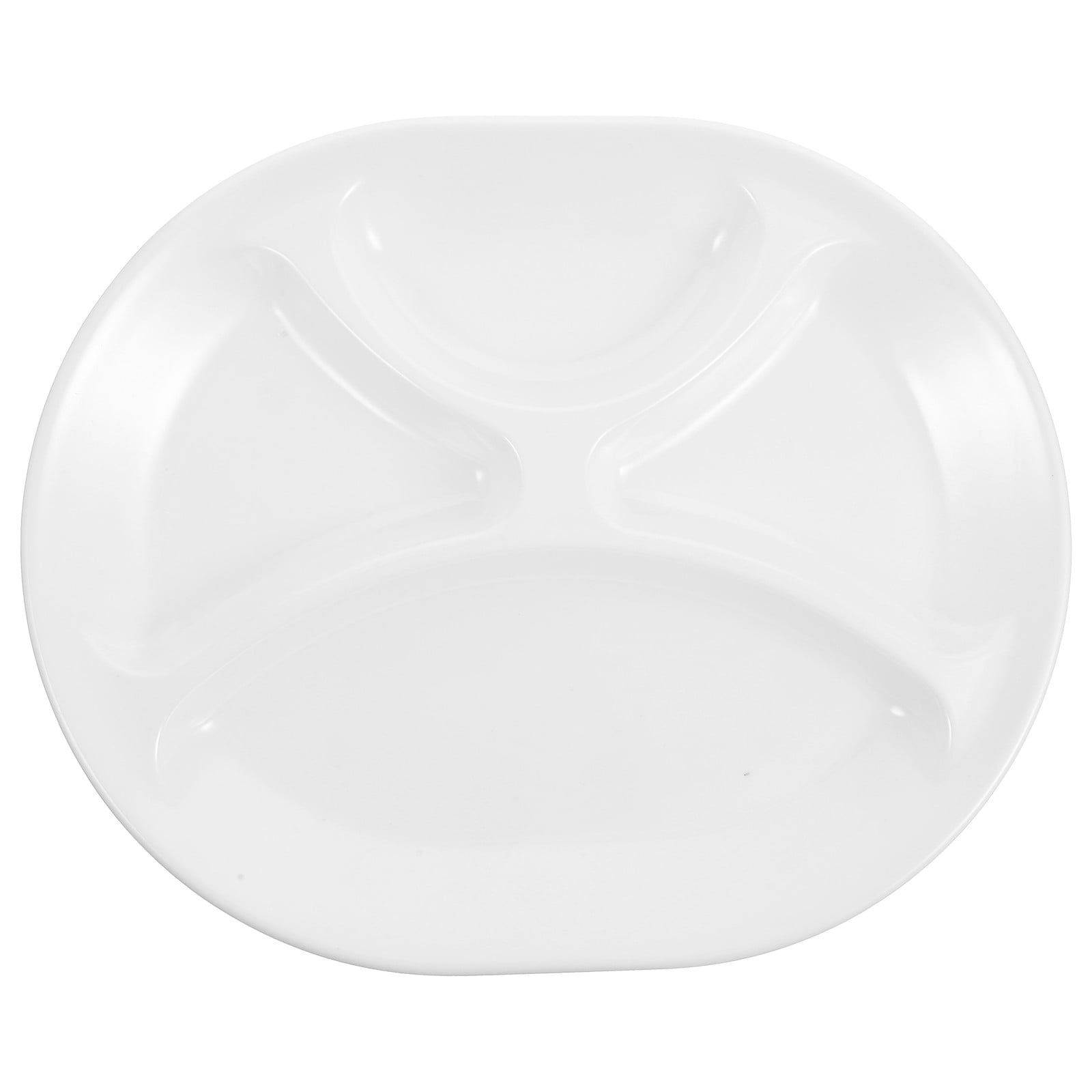 MOQIN Unbreakable Divided Plates for Kids Adults, 4 Compartments ...