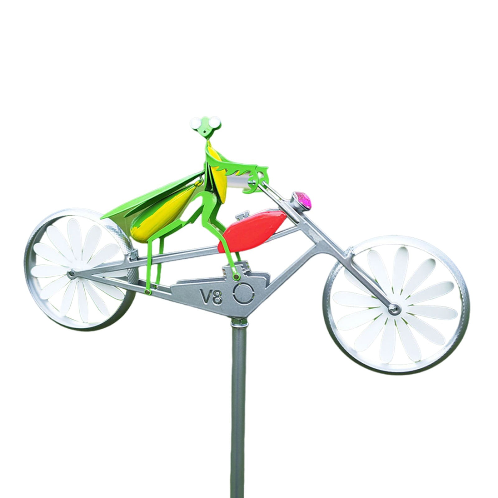 MOQIN Vintage Bike Metal Wind Spinner - 2024 New Cute Animal Yard Metal ...