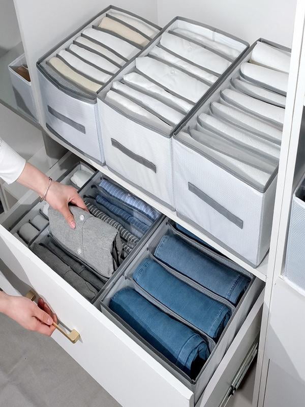 MOQIN Wardrobe Clothes Organizer, 7 Grids Washable Portable Closet ...