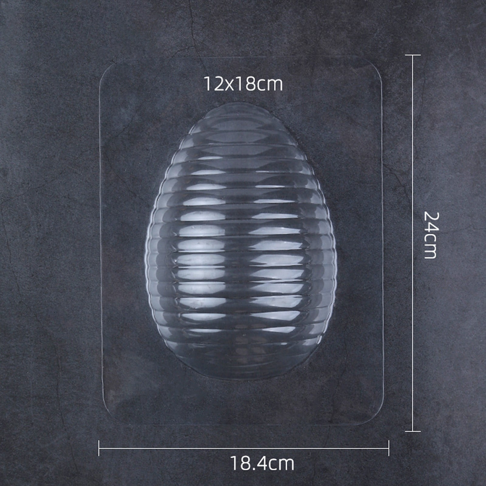 MOQLOM Easter Dinosaur Eggs Shaped Plastic Mold, 1PC Transparent Chocolate Mold, Clear Chocolate ...