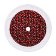 MOQLOM Red Christmas Tree Skirt 24 inches, Soft Red Tree Skirt for New ...