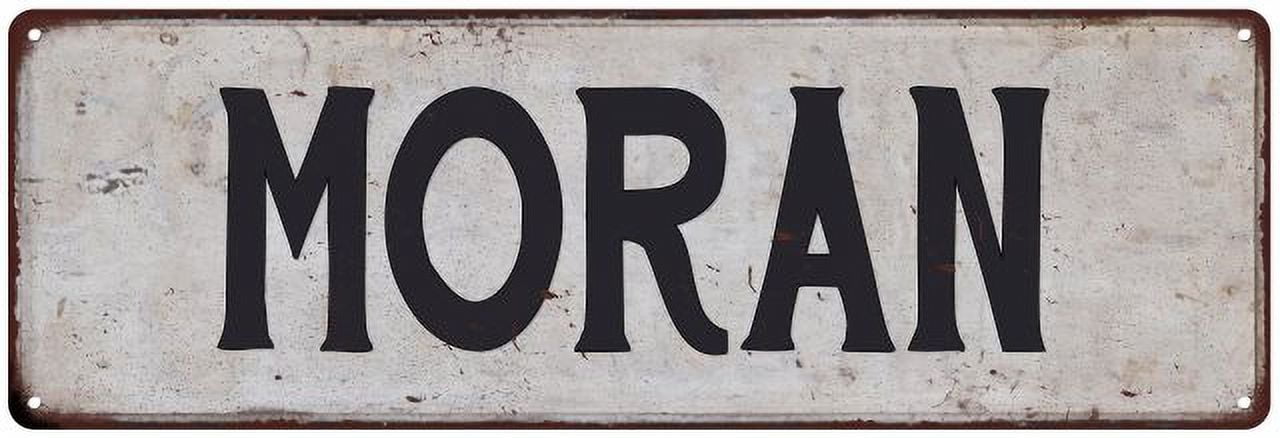 MORAN Vintage Look Rustic Chic Metal Sign 8x24 108240036219 - Walmart.com
