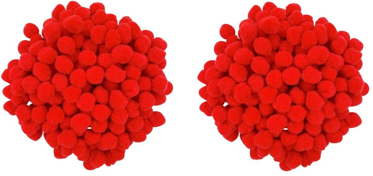MOREL RED POM POM Balls 20 MM Used in Jewellery TORAN Making Macrame ...
