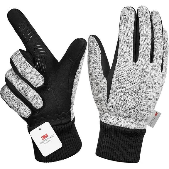 10? Winter Gloves Men Women, Windproof Thermal Touch Screen with Non-Slip and Warm Lining for ...