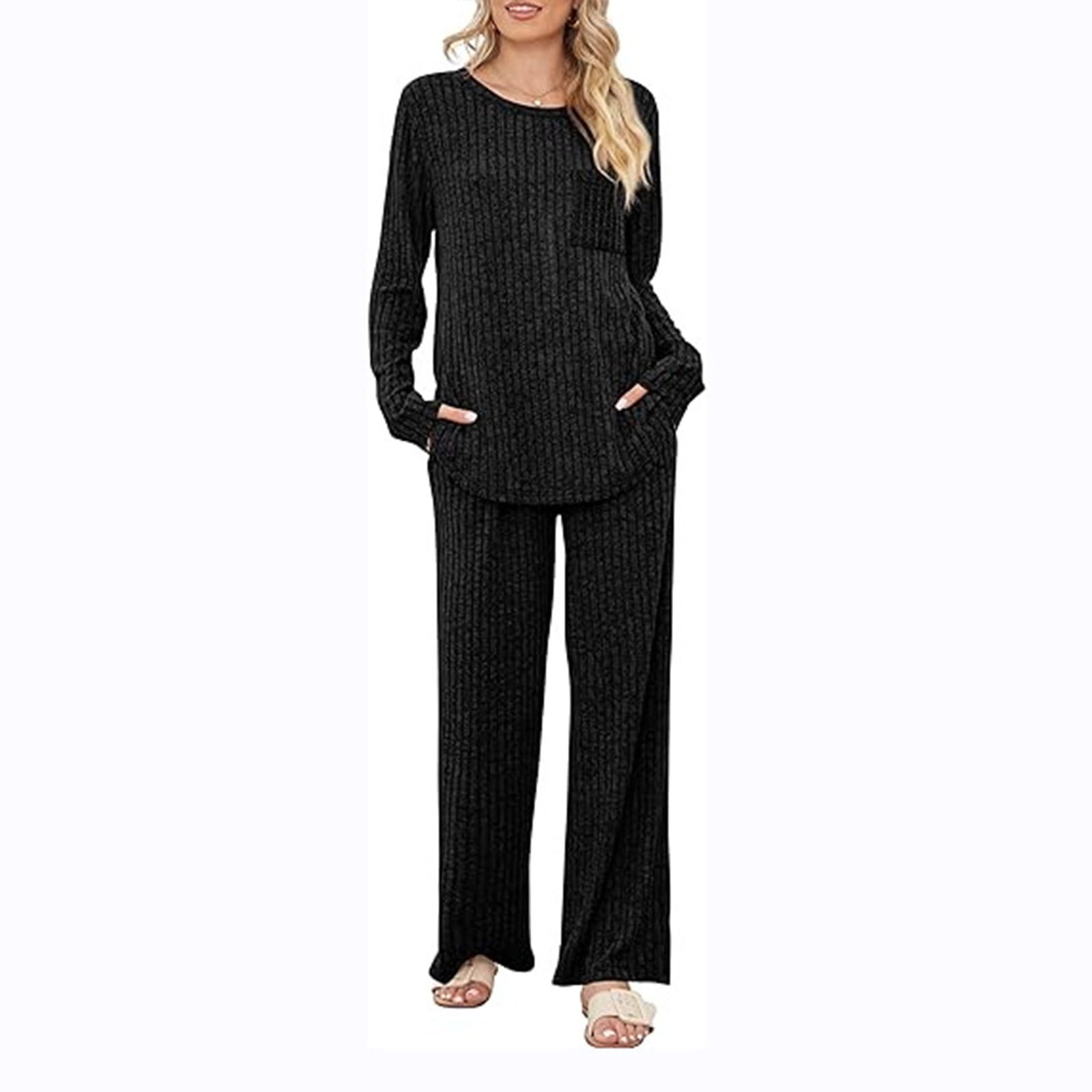 MORESEC 2 Piece Outfits For Women Lounge Sets for Women Oversized Soft ...