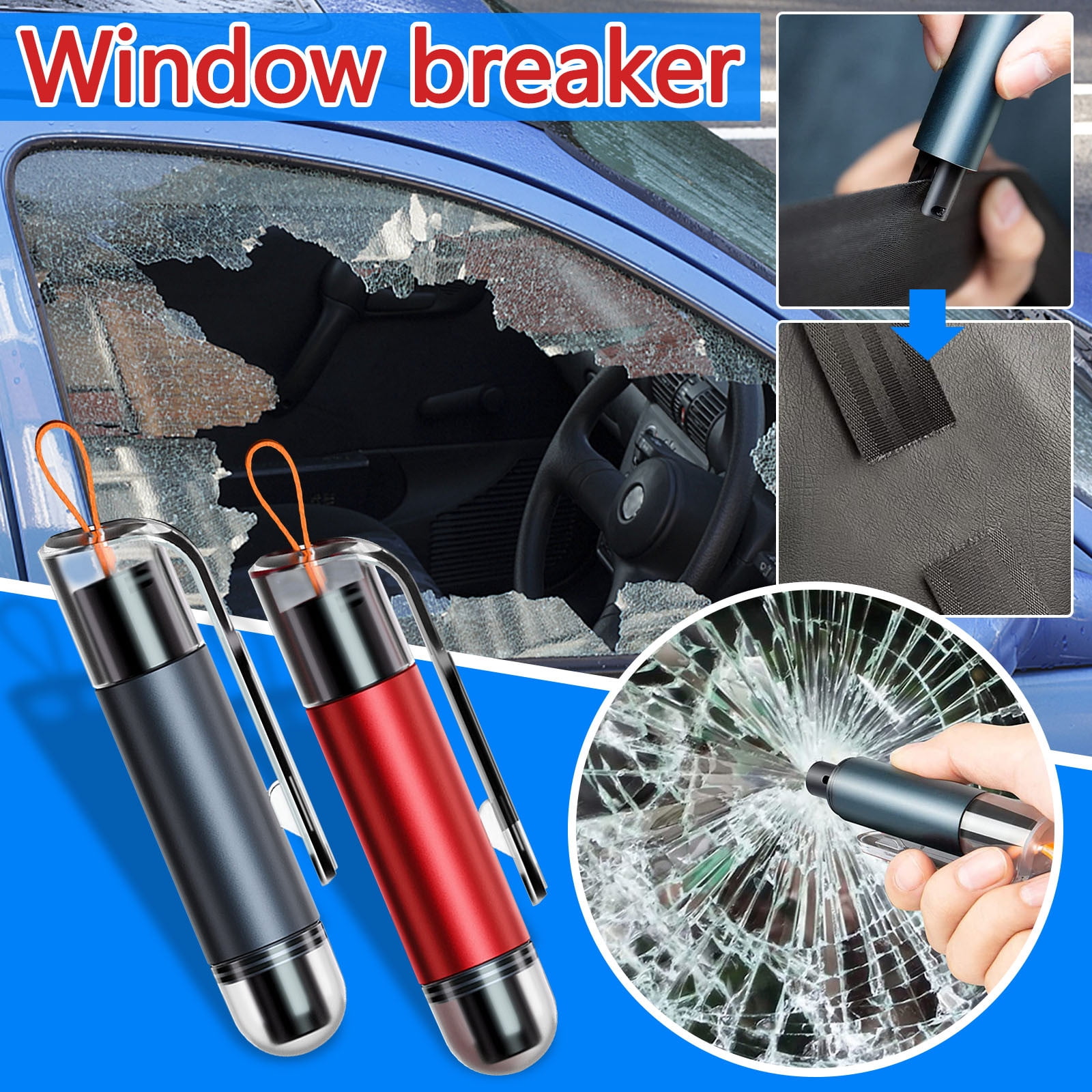 MORESEC under $5 2Pcs Spring Loaded Car Escape Tool,Spring Loaded ...