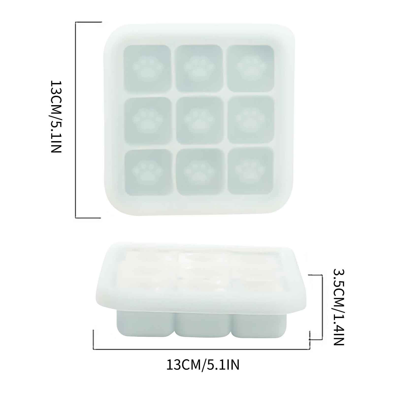 MORESEC under $5 Cat Paw Ice MoldCreative Cat Paw Silicone Ice Tray, 9 ...