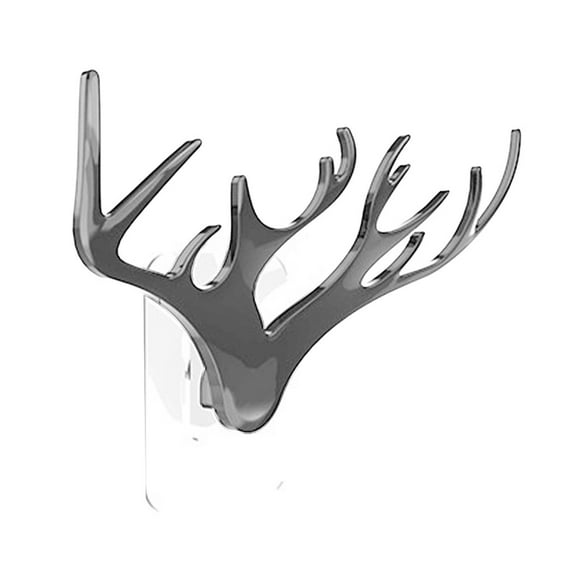 MORESEC under $5 Deer Antler HookWall Mounted Sticky Hanger for Towel ...