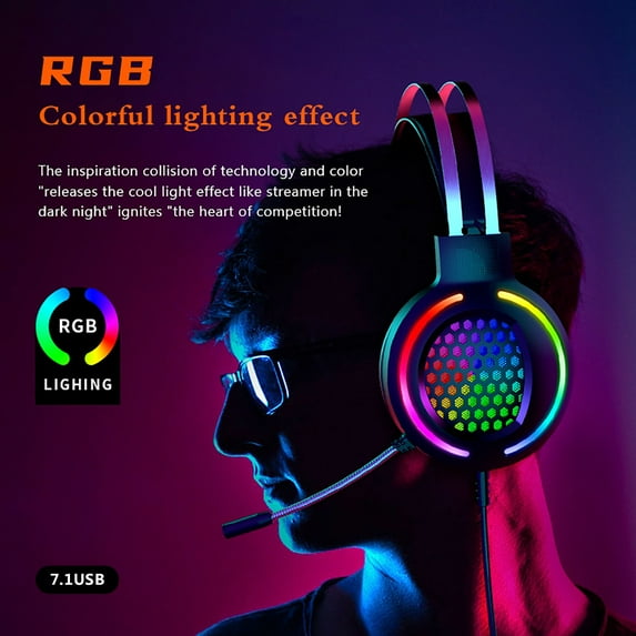 MORESEC under $5 Gaming Headset 7.1Gaming Headset with 7.1 USB Surround ...