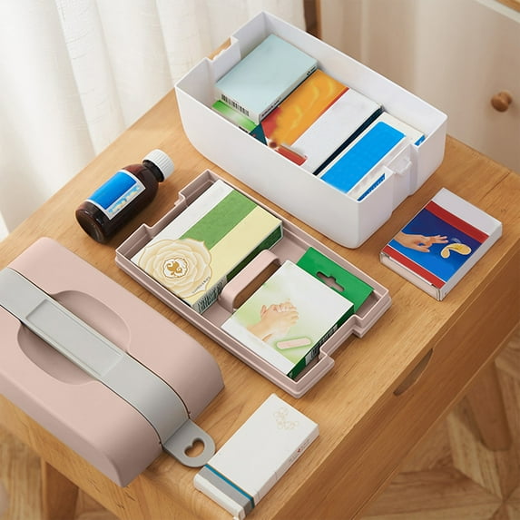 MORESEC under $5 Home Drug StorageMulti-layer Compartment Organizer Box ...