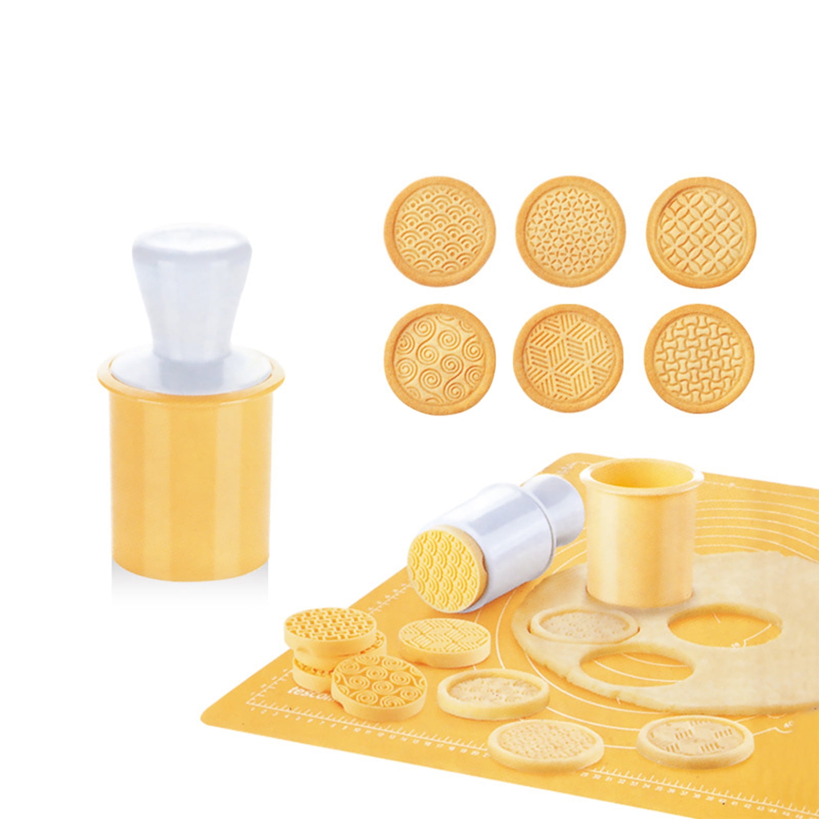 MORESEC under $5 Silicone Cookie Mold SetFood Grade Silicone Embossing ...