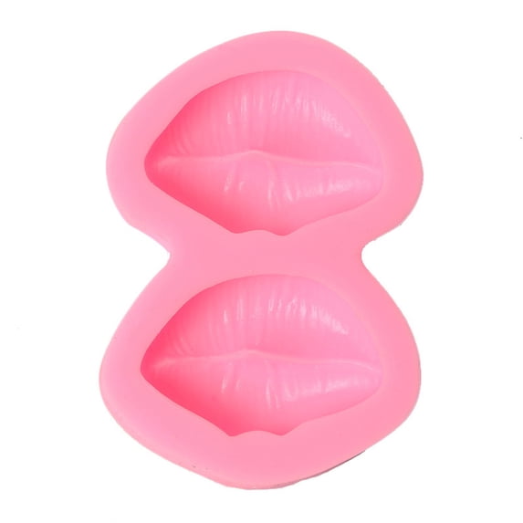 MORESEC under $5 Silicone Lips Mold2 Cavity Lips Silicone Mold for ...