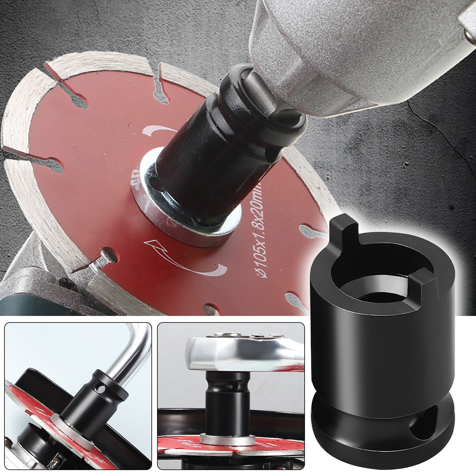 MORESEC under $5 Socket WrenchAngle Grinder Polisher Accessory for Bolt ...