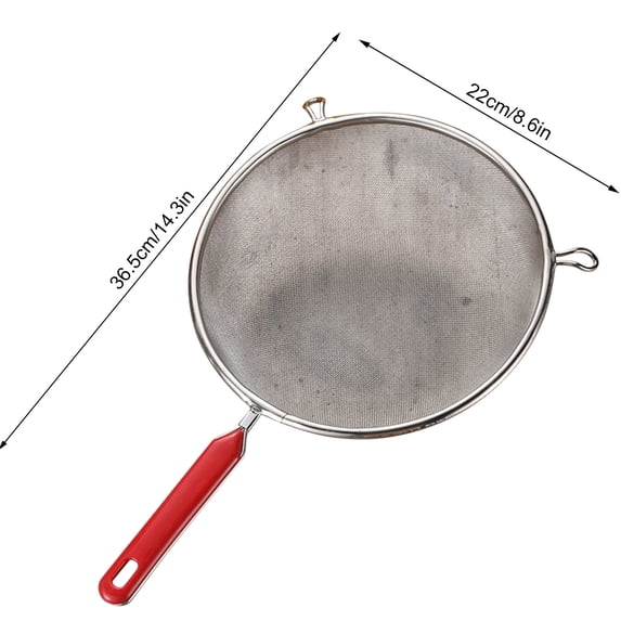 MORESEC under $5 Stainless Steel SieveDouble Ear Handheld Filter Sieve ...
