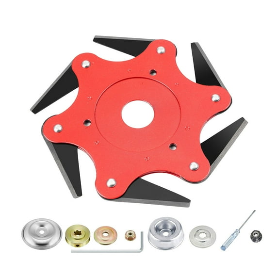 MORESEC under $5 Weed Eater BladeUniversal 6-Blade Metal Trimmer Head ...
