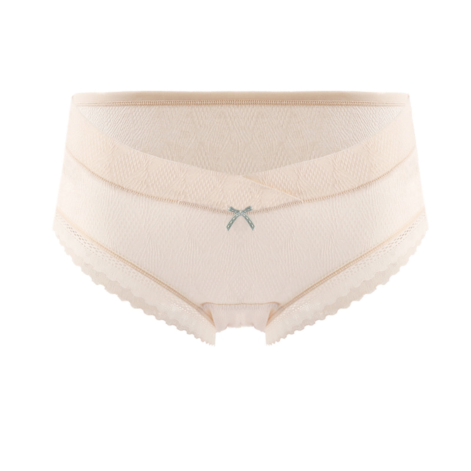 MORESEC Women's Over The Bump Maternity Panties Full Coverage Low ...