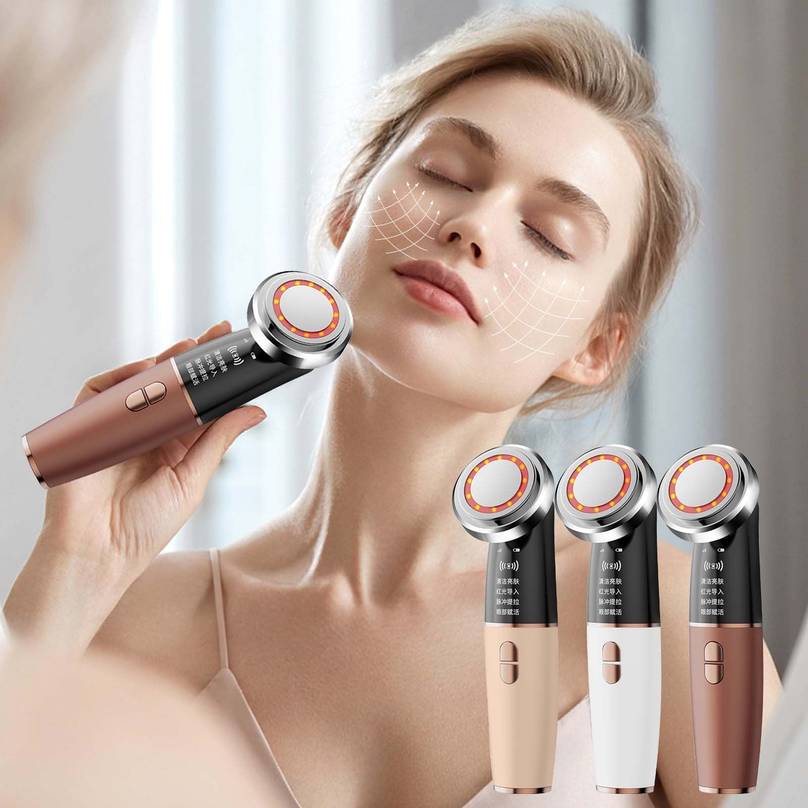 MORESEC under $5 3Pcs RF Beauty Device,At Home RF Skin Tightening ...